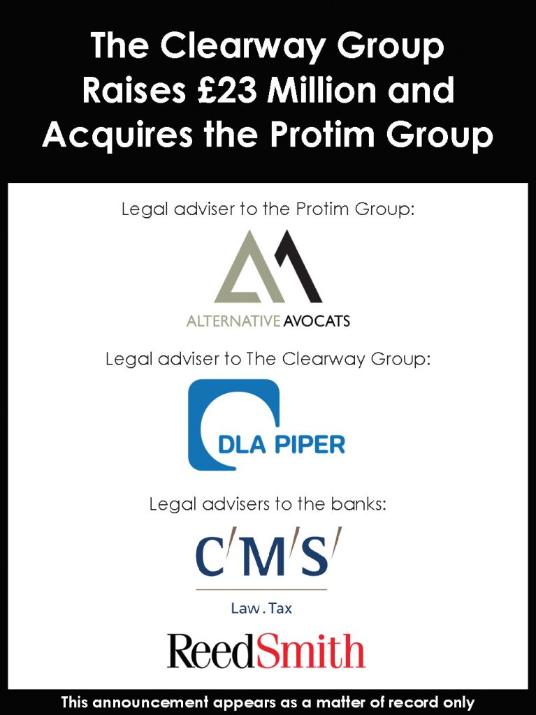 The Clearway Group Raises £23 Million