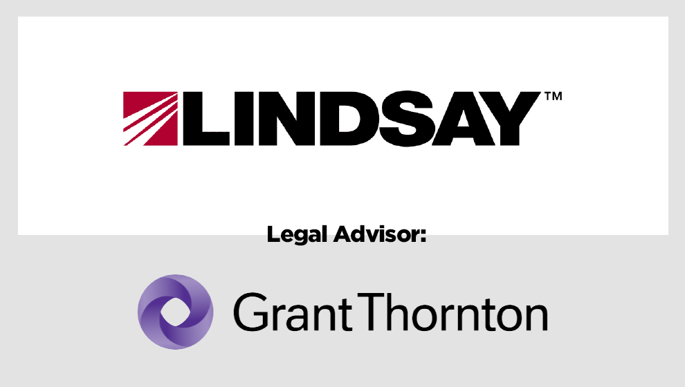 Lindsay Corporation takes a stake in Pessl Instrument